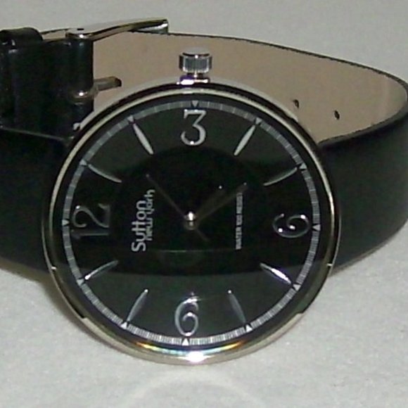 Sutton New York | Accessories | Sutton New York Black Leather Strap ...